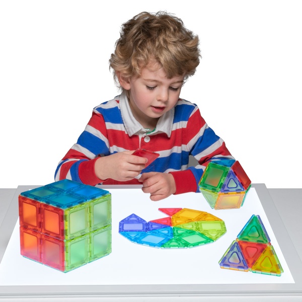 Translucent Magnetic Polydron Set
