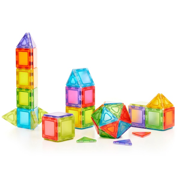 Solid Magnetic Polydron Essential Shapes Set