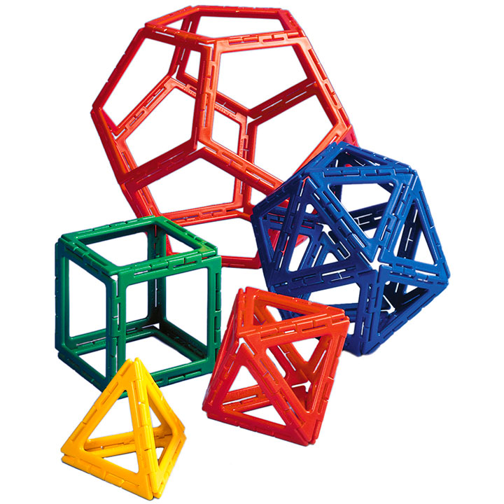 Polydron Frameworks Platonic Solids Set