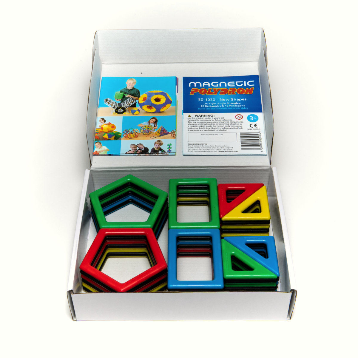 Magnetic Polydron Extra Shapes Set