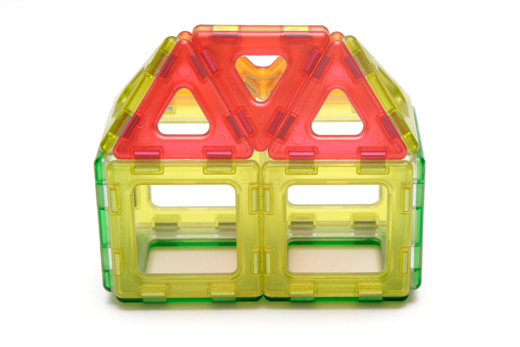 Translucent Magnetic Polydron Set