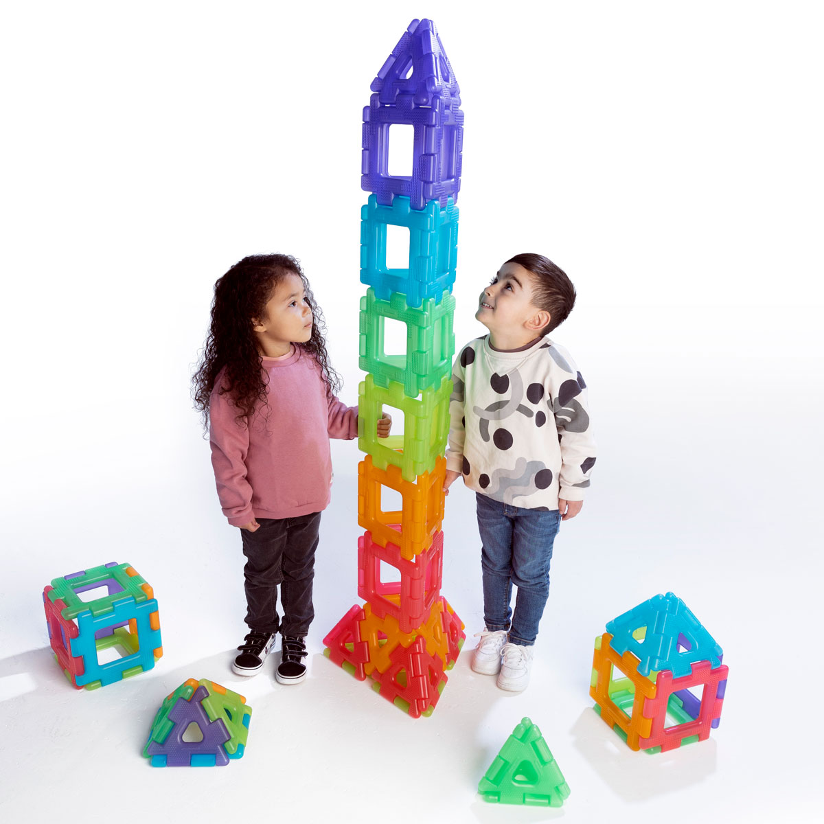 Translucent Giant Polydron Set