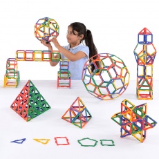 Polydron Frameworks Teaches Archimedean Solids, Prisms, Pyramids & Geometry